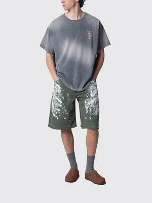 GALLERY DEPT. Abstract Logo Print Cotton T-shirt With Dropped Shoulders