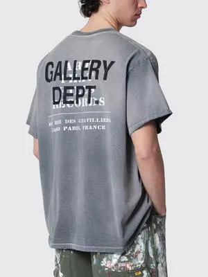 GALLERY DEPT. Abstract Logo Print Cotton T-shirt With Dropped Shoulders