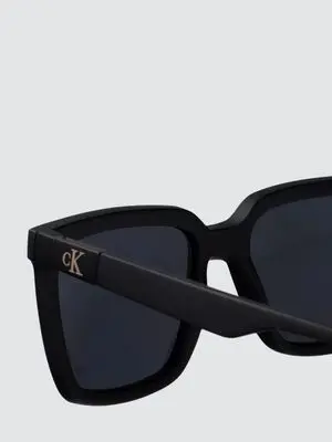 Calvin Klein Aviator Sunglasses In Acetate With Monogram