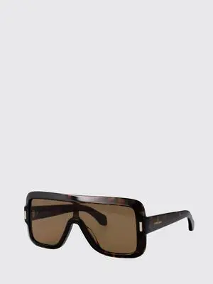 FERRAGAMO Tortoiseshell Rectangular Shield Sunglasses - Brown