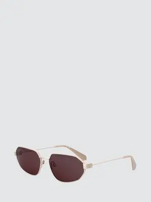 Calvin Klein Oval Metal Sunglasses