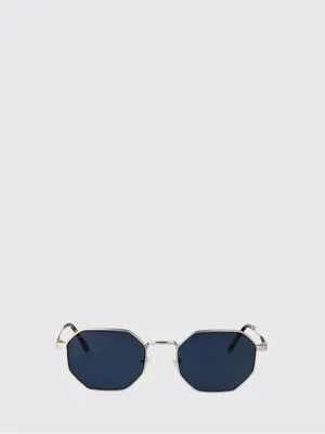 Lacoste Metal Aviator Sunglasses With Monogram Detail - Silver