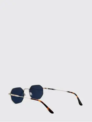 Lacoste Metal Aviator Sunglasses With Monogram Detail - Silver