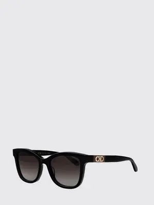 FERRAGAMO Rectangular Cat-eye Acetate Sunglasses - Black