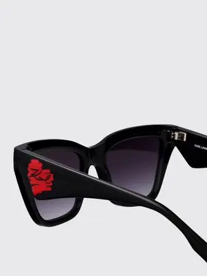 Karl Lagerfeld Oversized Cat Eye Acetate Sunglasses With Contrast Logo