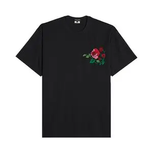 Comme Des Garçons Jersey Embroidery Pattern B T-shirt - Black