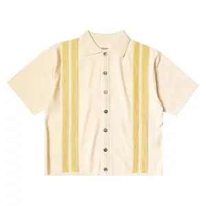 Kapital Cotton Knit Tennessee Aloha Polo 'ecru - White
