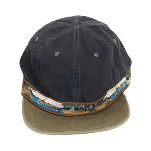 Kapital Chino Brimfield Cap /brown - Black