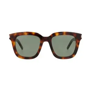 Saint Laurent Square-frame Acetate Sunglasses 'havana/green - Brown