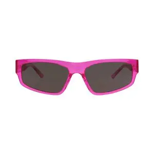 Balenciaga Square-frame Recycled Acetate Sunglasses 'fuchsia/grey - Pink