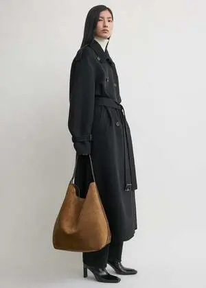 TOTEME Belted Suede Tote