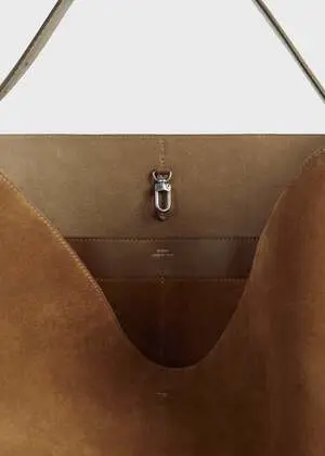 TOTEME Belted Suede Tote