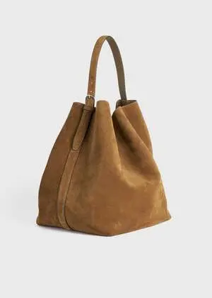 TOTEME Belted Suede Tote