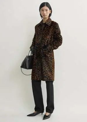 TOTEME Pony Hair Print Coat