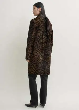 TOTEME Pony Hair Print Coat
