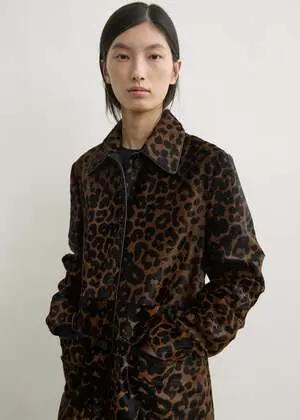 TOTEME Pony Hair Print Coat