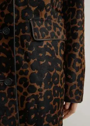 TOTEME Pony Hair Print Coat