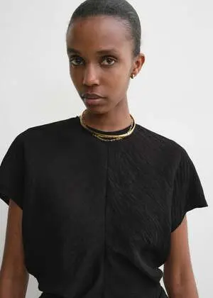 TOTEME Slouch Waist Crinkled Top