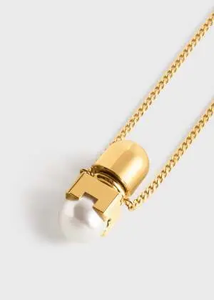 TOTEME Long Faux Pearl Necklace