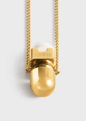 TOTEME Long Faux Pearl Necklace