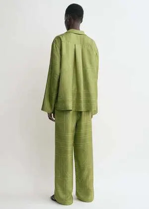 TOTEME Monogram Silk Pj Top