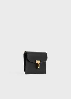 TOTEME T-lock Leather Cardholder