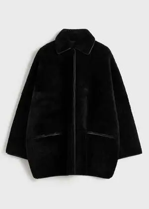 TOTEME Teddy Shearling Overshirt Jacket
