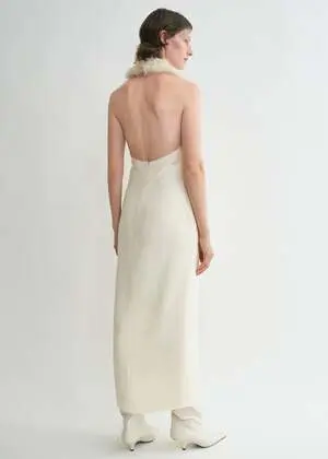 TOTEME Shearling Appliqué Dress