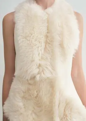 TOTEME Shearling Appliqué Dress