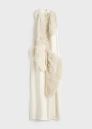 TOTEME Shearling Appliqué Dress