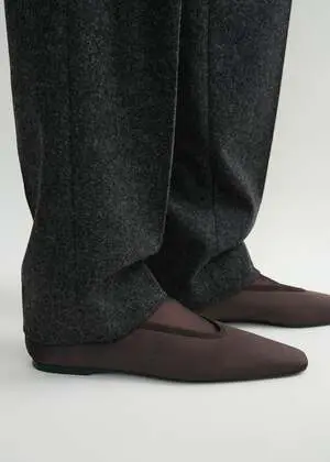TOTEME Minimalist Satin Ballerinas