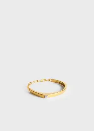 TOTEME Diamond Chain Ring 18kt