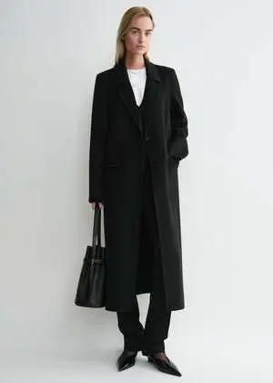 TOTEME Classic Doublé Coat - Black