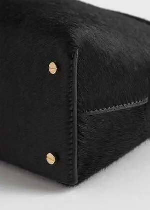 TOTEME T-lock Pony Hair Clutch