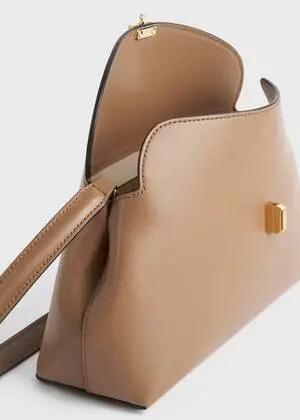 TOTEME T-lock Leather Clutch