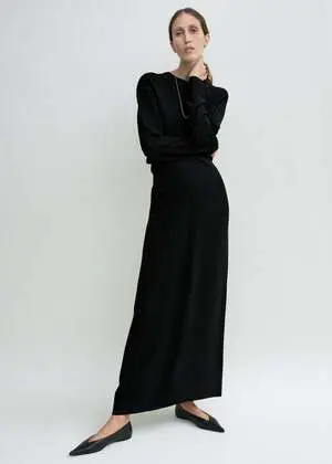 TOTEME Long-sleeve Slouch Waist Maxi Dress
