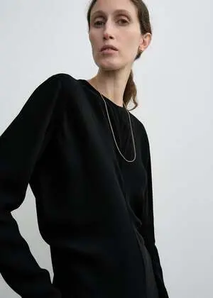 TOTEME Long-sleeve Slouch Waist Maxi Dress