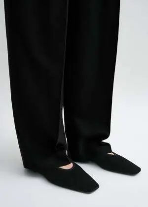 TOTEME Minimalist Suede Ballerinas