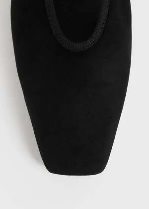 TOTEME Minimalist Suede Ballerinas