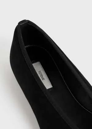TOTEME Minimalist Suede Ballerinas