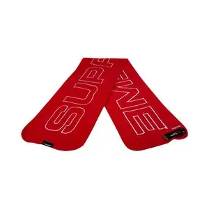 Supreme Polartec Logo Scarf - Red