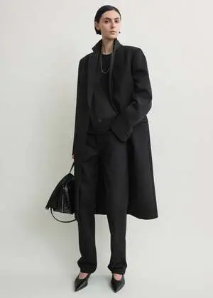 TOTEME Classic Tailored Coat - Black