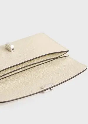TOTEME T-lock Grained-leather Wallet