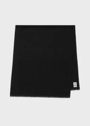 TOTEME Light Wool Scarf - Black