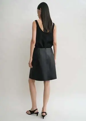TOTEME Leather Skirt
