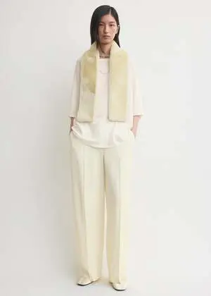 TOTEME Shearling Tuxedo Scarf
