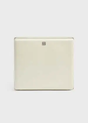 TOTEME Satin Box Clutch - Ecru
