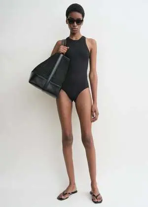 TOTEME Curved Rib Swimsuit