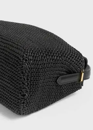TOTEME T-lock Woven-leather Top Handle