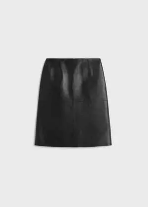TOTEME Paneled Leather Skirt